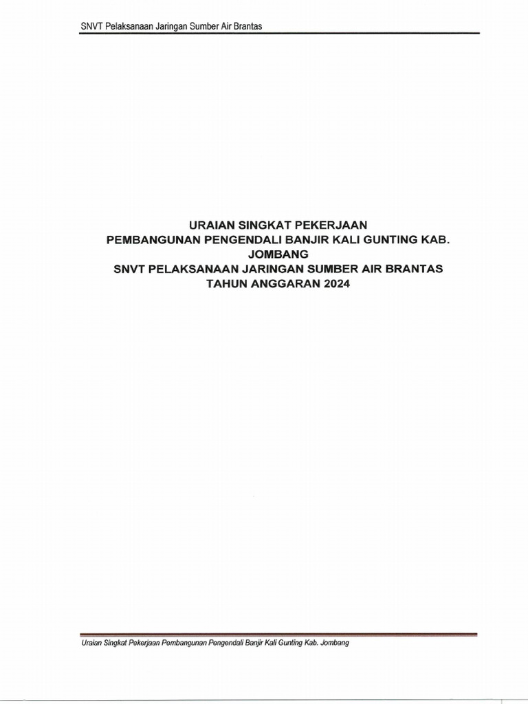 Uraian Singkat Kali Gunting 2024 | PDF