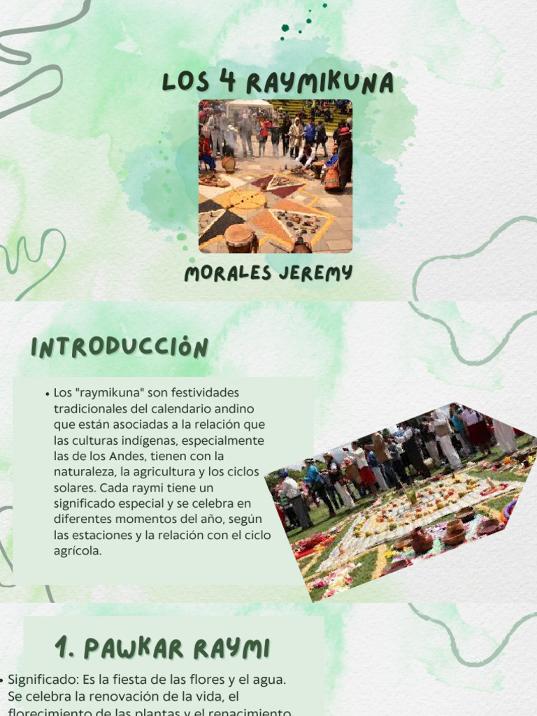 PRESENTACION DE LOS rAYMI | PDF