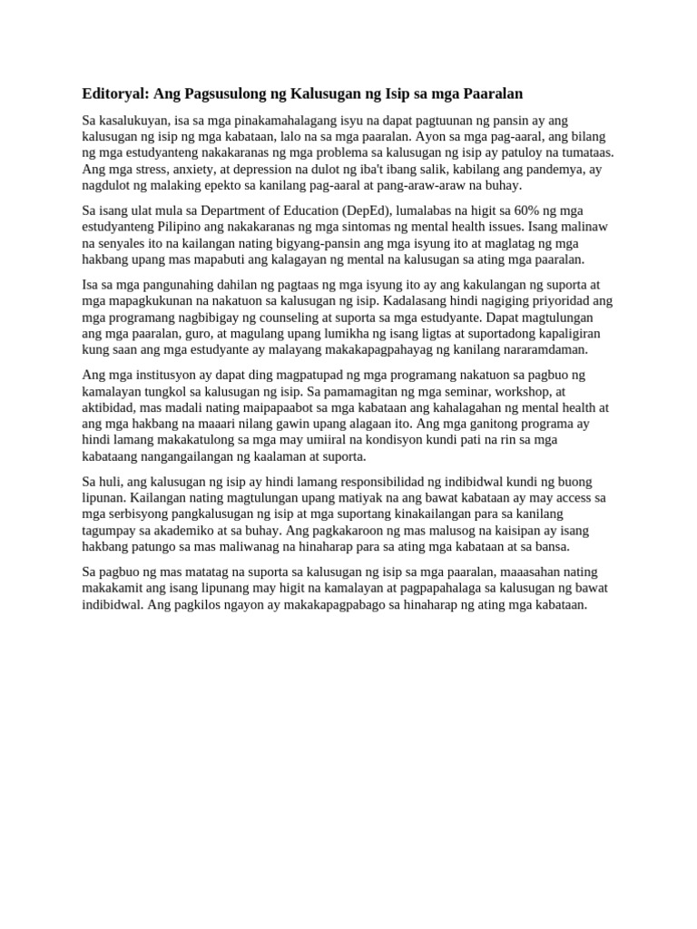 SAMPLE-EDITORIAL-FILIPINO | PDF