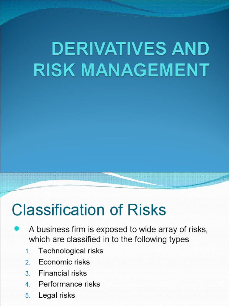 Derivatives and Risk Management | PDF | Swap (Finance) | Hedge (Finance)
