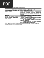 Epq R Cuestionario y Plantilla Eysenck Con Autocorreccion | PDF