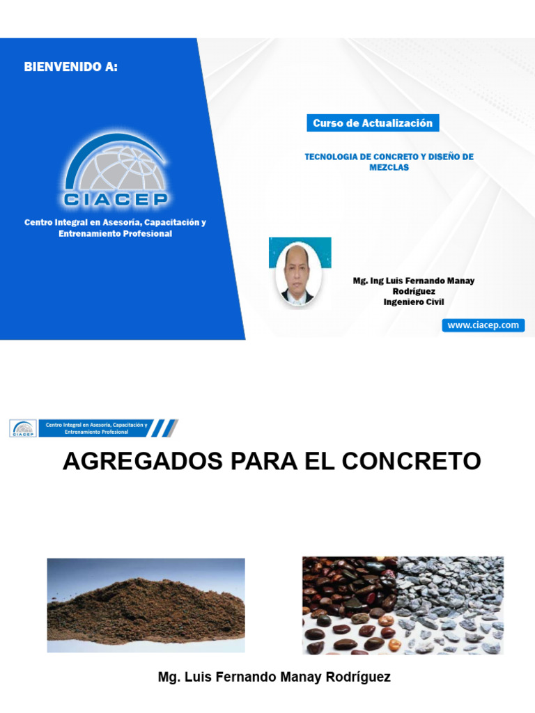 AGREGADOS PARA EL CONCRETO | PDF | Hormigón | Humedad