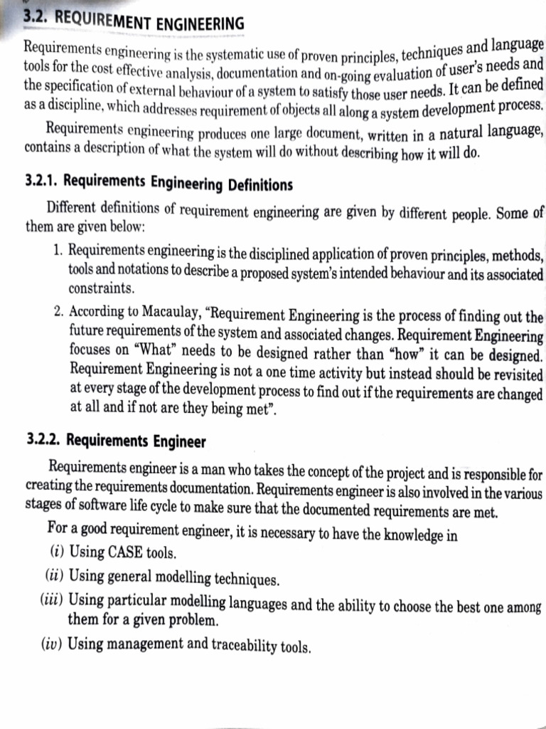 SE, Unit-1Software Requirements Analysis and Specifications | PDF ...