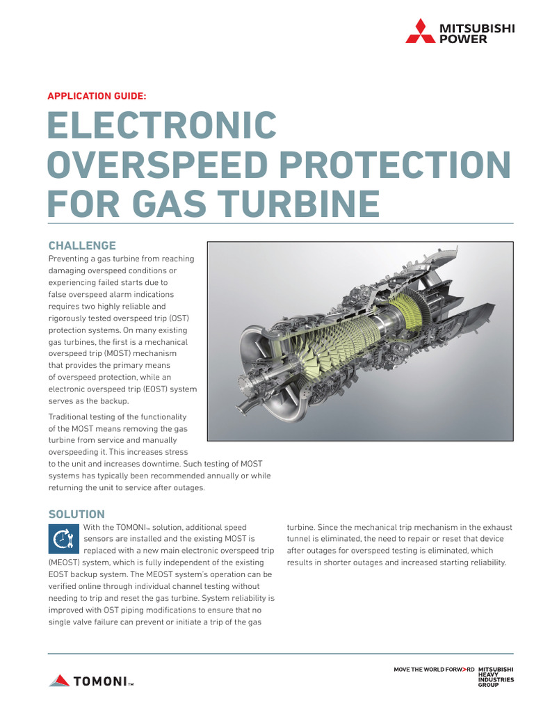 Electronic Overspeed Protection For Gas Turbine | PDF | Reliability ...
