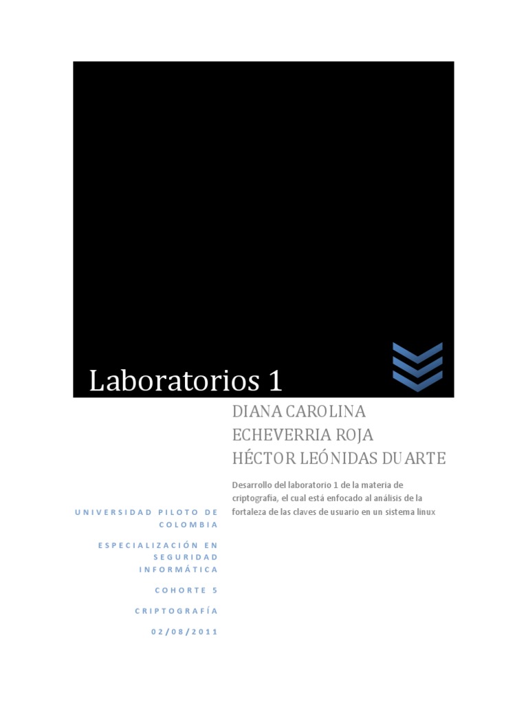 Informe LAB 1-Criptografia | PDF | Superusuario | Gobierno de la información