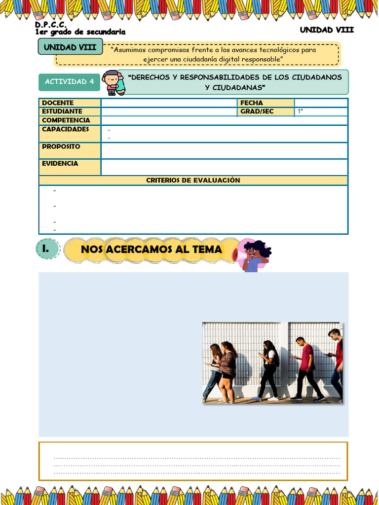 1° DPCC - Actv.04-Und.8 2024 | PDF | Internet | Derechos digitales