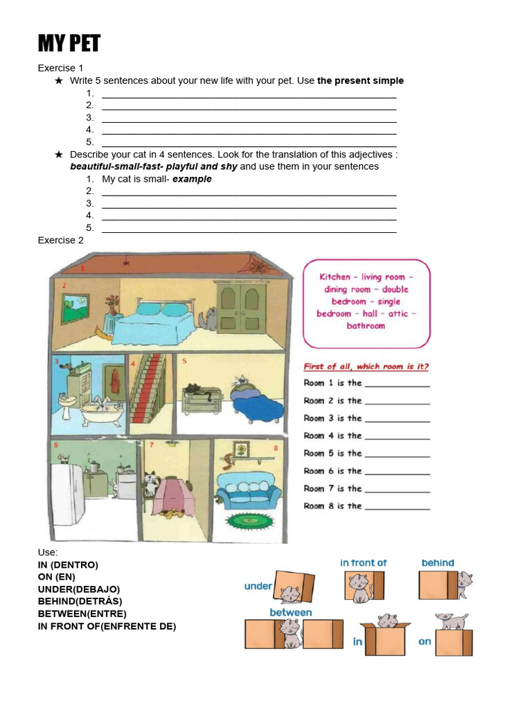 My Pet Writing Worksheet | PDF