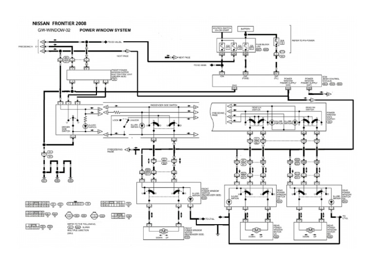 Power Windows Nissan Frontier 2008 | PDF