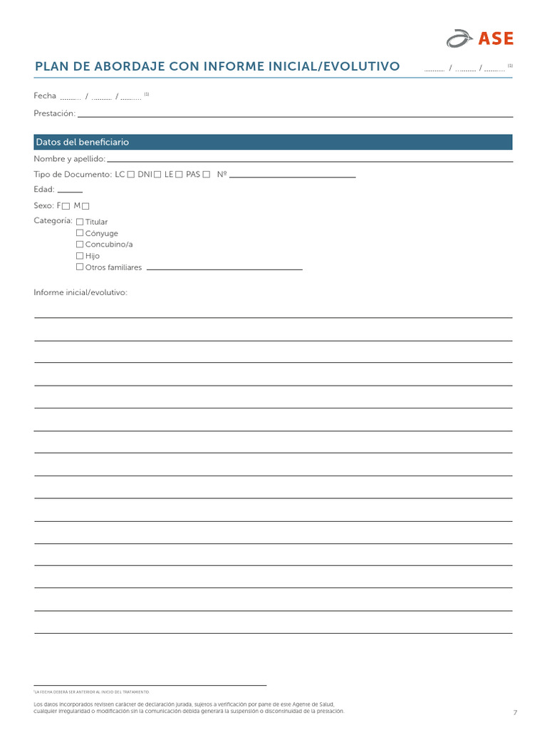 ASE - Plan de Tratamiento | PDF