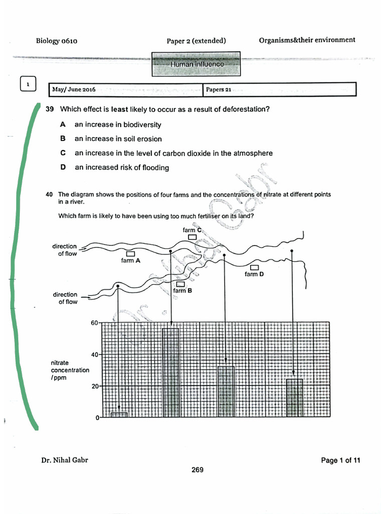 Biology p2 - Organisms and Their Environment | PDF