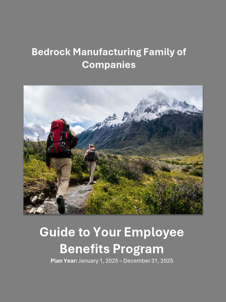 Bedrock Employee Benefits Guide 2025 | PDF | Health Savings Account ...