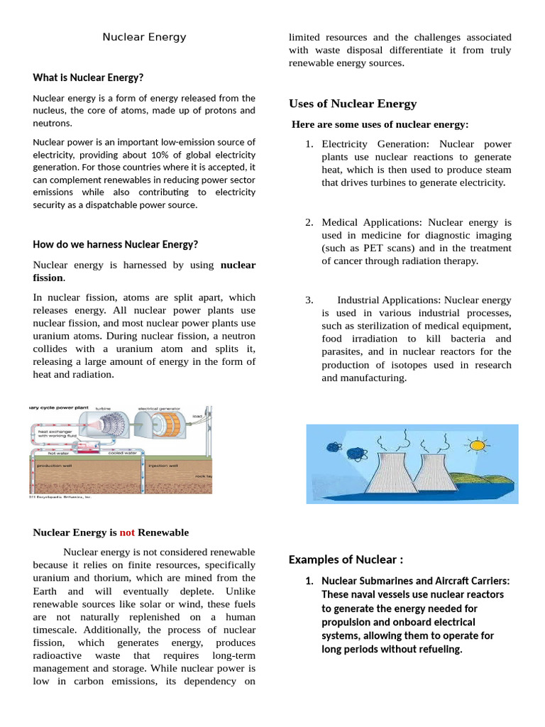 Nuclear Energy Outline | PDF | Nuclear Power | Nuclear Fission