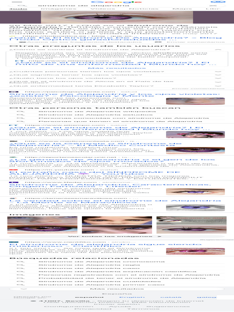 Síndrome de Alejandría: Mito Genético | PDF | Genética | Enfermedades y trastornos