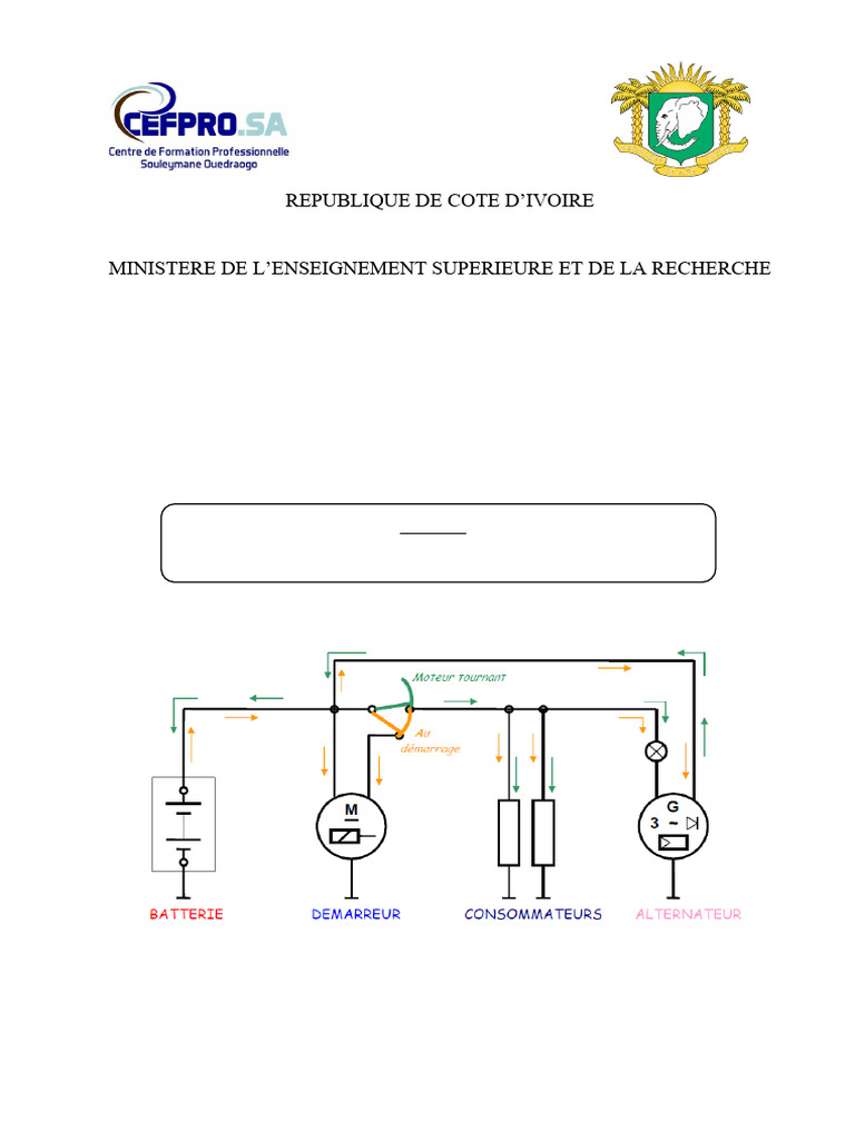 Cours D'électricité Automobile | PDF | Allumage | Tension électrique