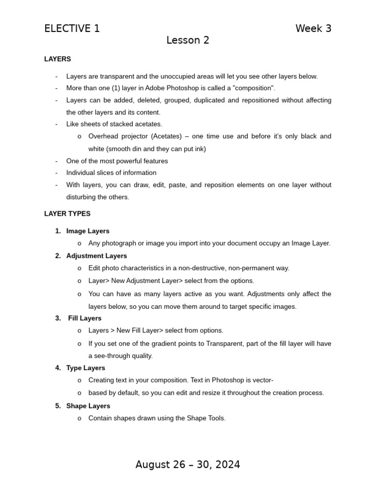 Locking Layers in Photoshop Projects | PDF | Graphics | Graphic Design