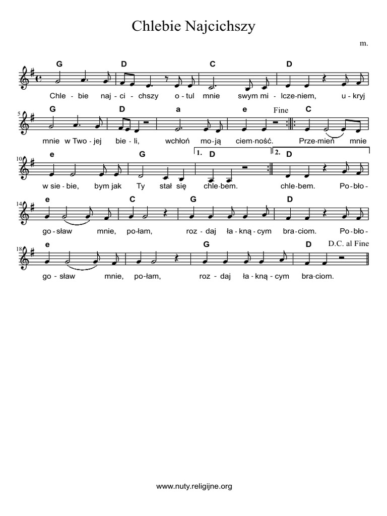 Chlebie Najcichszy | PDF