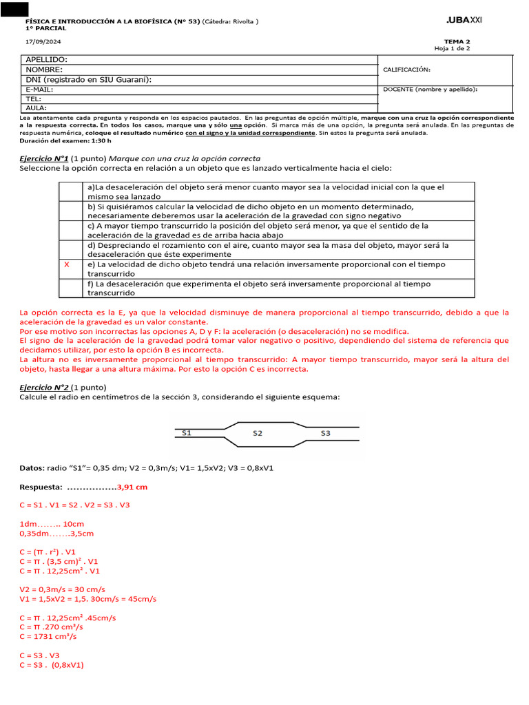 1P 2C 2024 T2 Clave | PDF | Fase (materia) | Líquidos