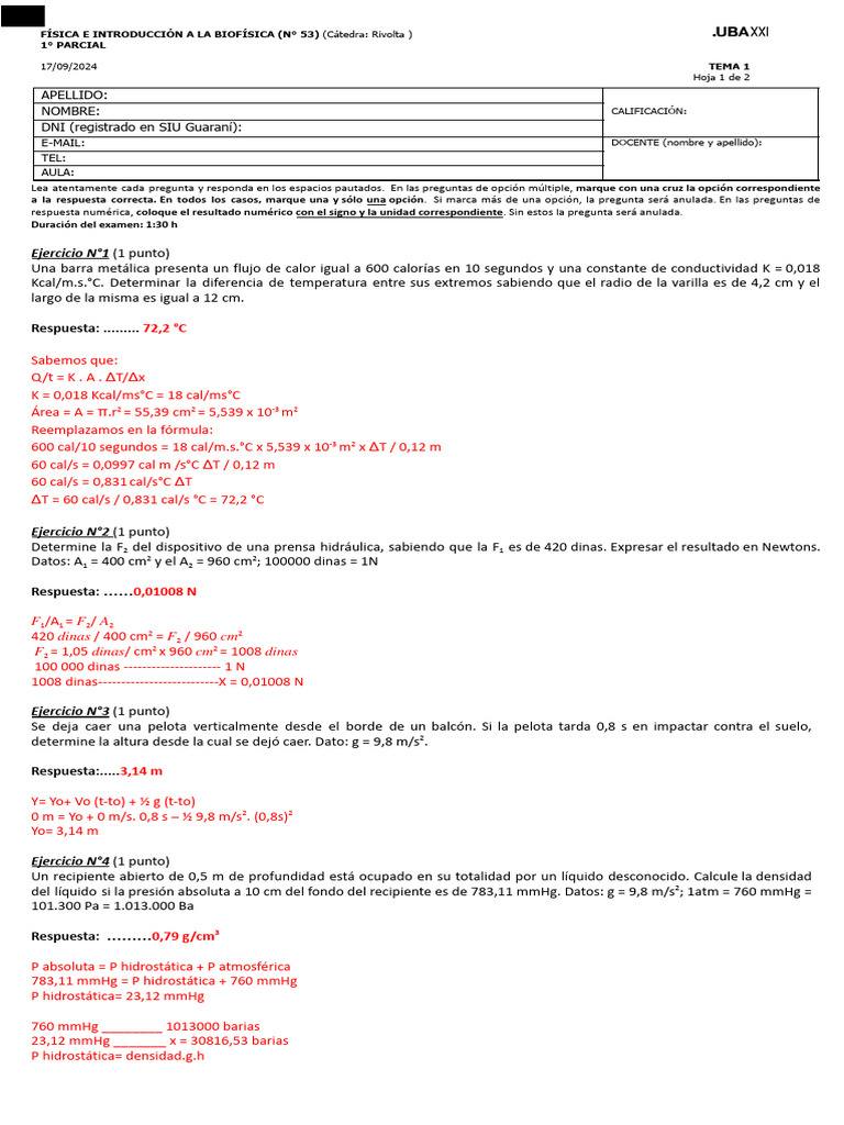 1P 2C 2024 T1 CLAVE | PDF | Fase (materia) | Vapor