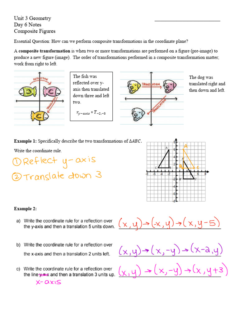 06aa. Composite Transformations | PDF | Cartesian Coordinate System ...