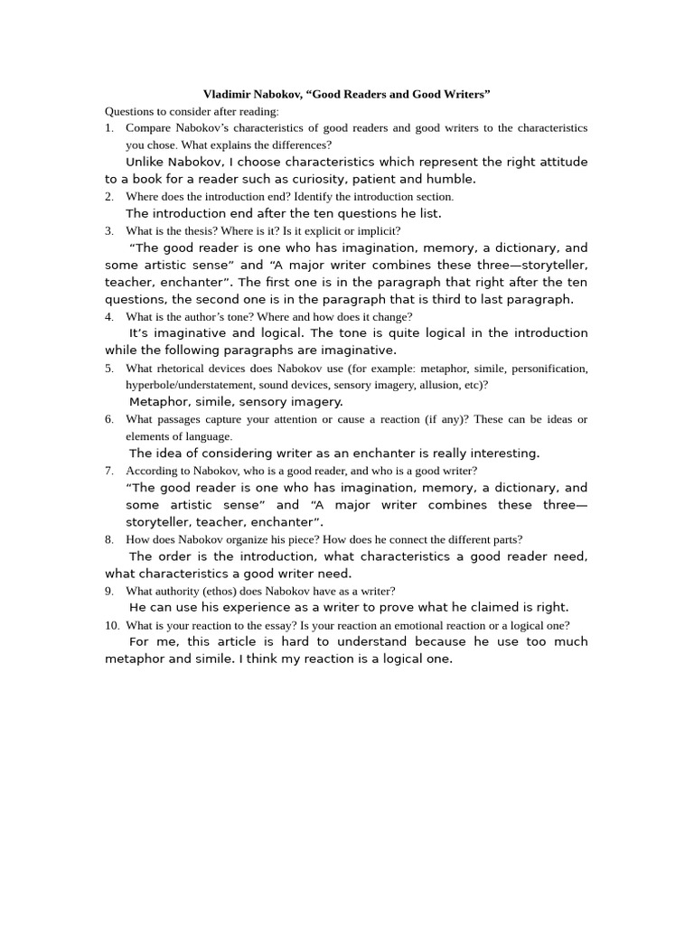 good readers and good writers | PDF