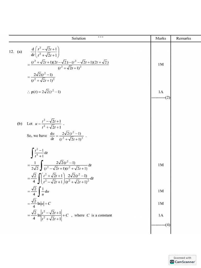 M1 Differentiation and Integration by To | PDF