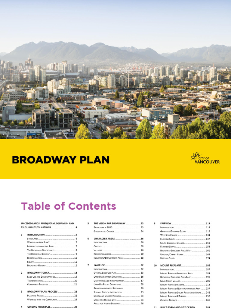 Policy Plan Broadway | PDF