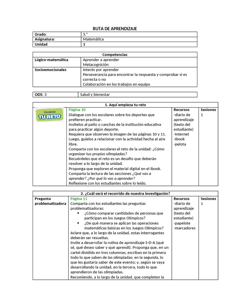 M5_RA_U1 (2) | PDF | Sustracción | Aprendizaje