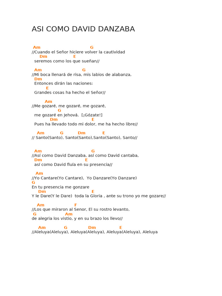 Asi Como David Danzaba | PDF
