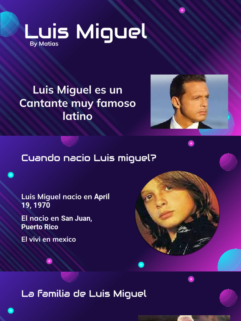 Vida y Logros de Luis Miguel | PDF