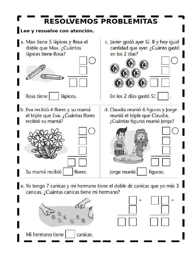 Problemitas de Doble y Triple | PDF