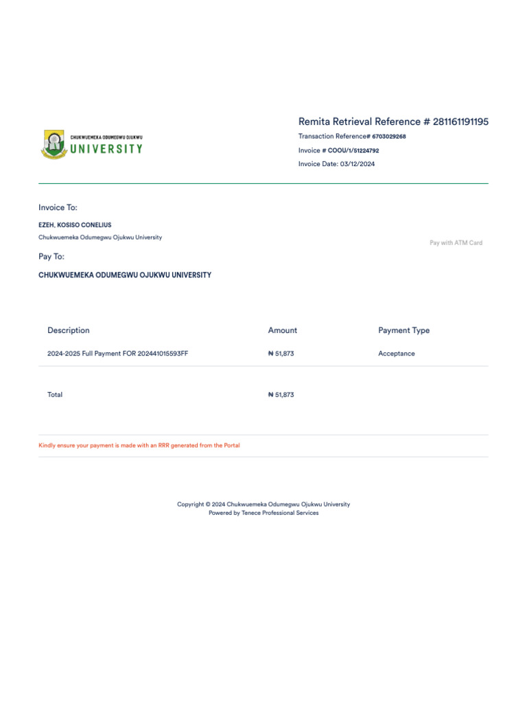 COOU SM Core Portal | PDF