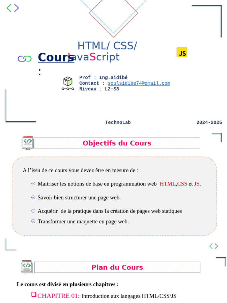 Cours01 Introduction HTML Css U | PDF | Internet | Internet et Web