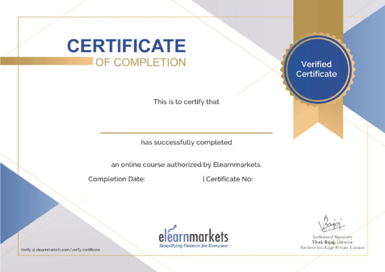 Certificate-Advanced Excel Tutorial Online-Sourabh | PDF