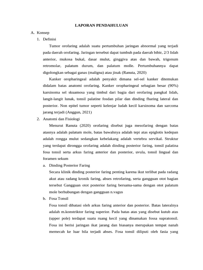 LP Tumor Orofaring | PDF