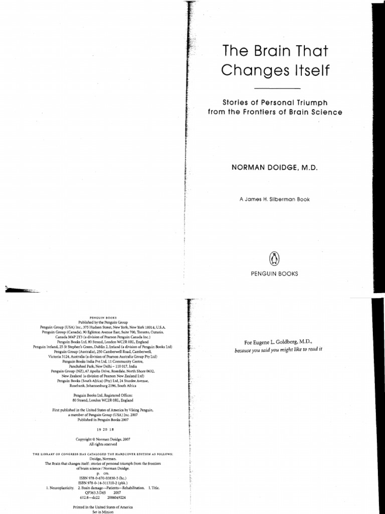 The Brain That Changes Itself Overview | PDF | Obsessive–Compulsive ...