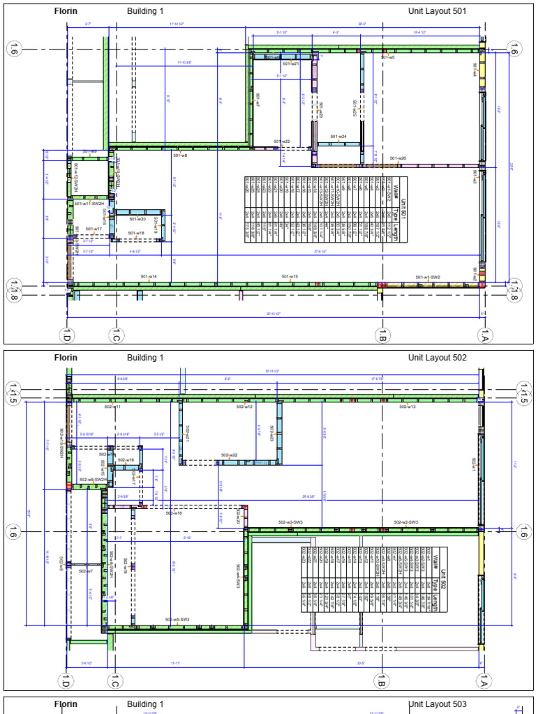 Unit Layouts for Building 1 | PDF