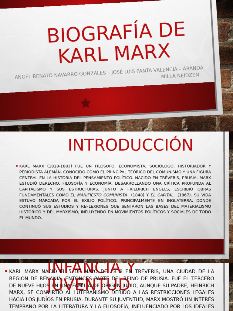 Biografía de Karl Marx y su legado | PDF | Karl Marx | El Manifiesto ...