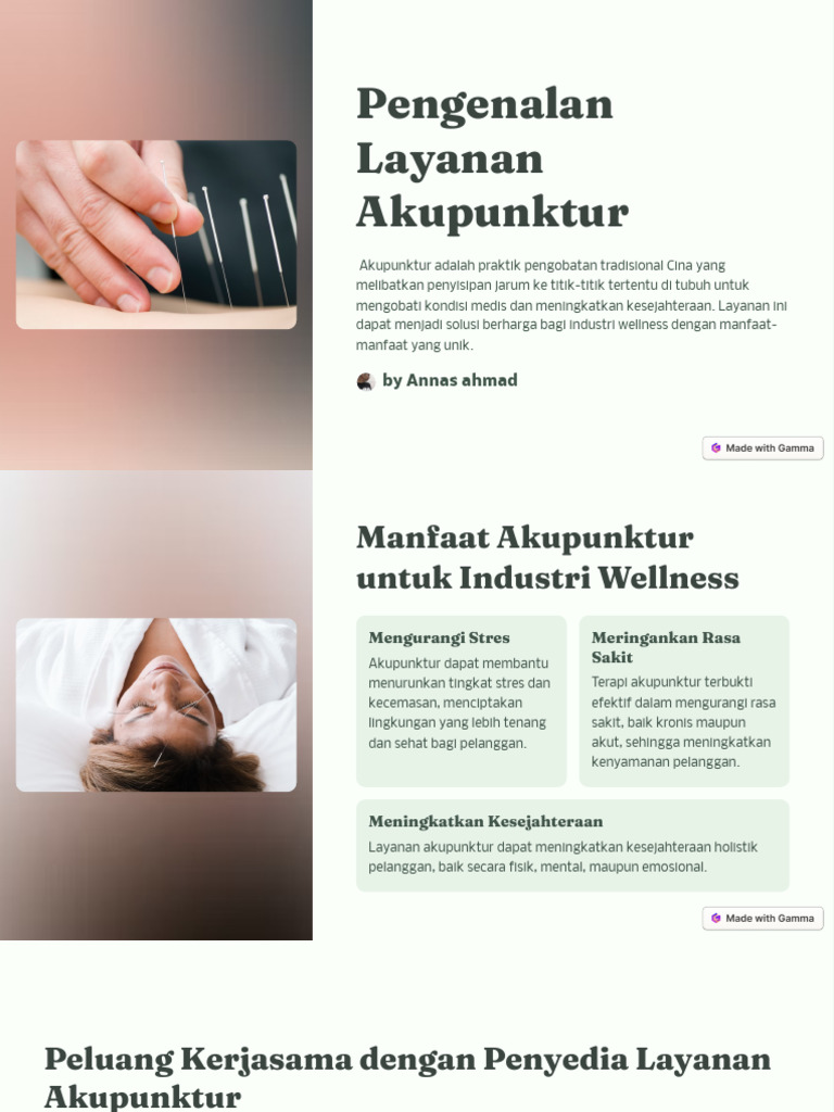 Manfaat Akupunktur untuk Industri Wellness | PDF