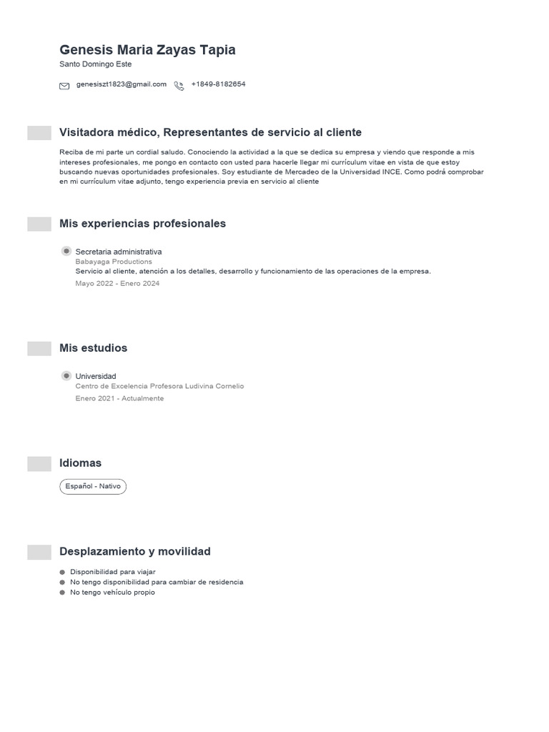 Genesis Maria Zayas Tapia | PDF