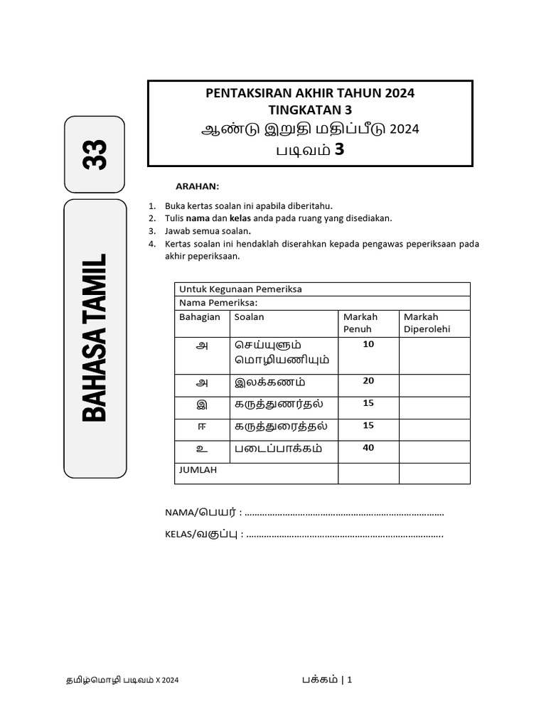 Kumpulan 1 t3 Uasa Complete | PDF