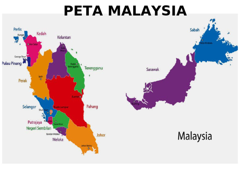 Peta Malaysia Print | PDF