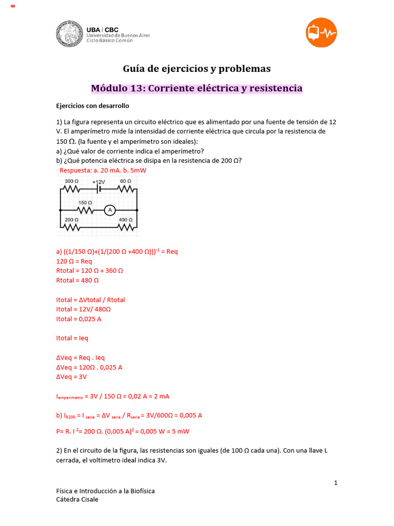 Capacitores (M13) | PDF | Resistencia Eléctrica y Conductancia | Física ...