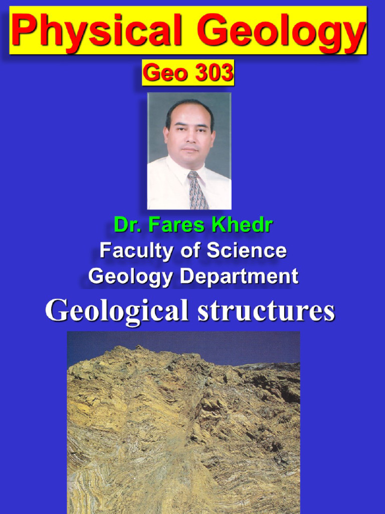 المحاضره السادسة Physical Geology (Geological structures) 6 - 2024 | PDF