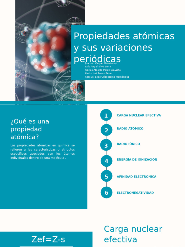 Propiedades Atómicas Básicas | PDF | Enlace iónico | Fases de la materia