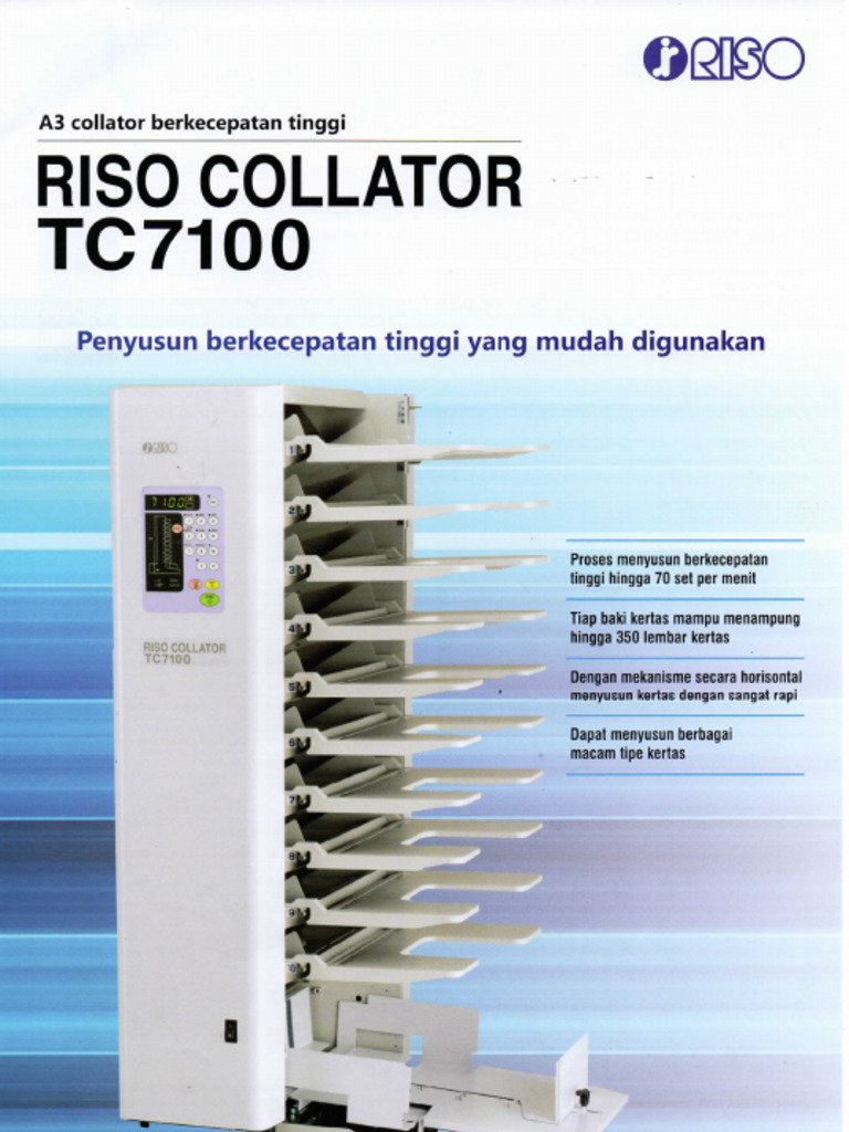 Riso Collator TC7100 | PDF