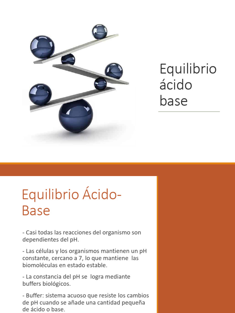 1.3 Equilibrio Ácido Base | PDF | Solución tampón | Fisiología