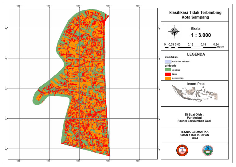 Peta Klasifikasi Tidak Terbimbing - XII Geom 1 - Kel 4 | PDF