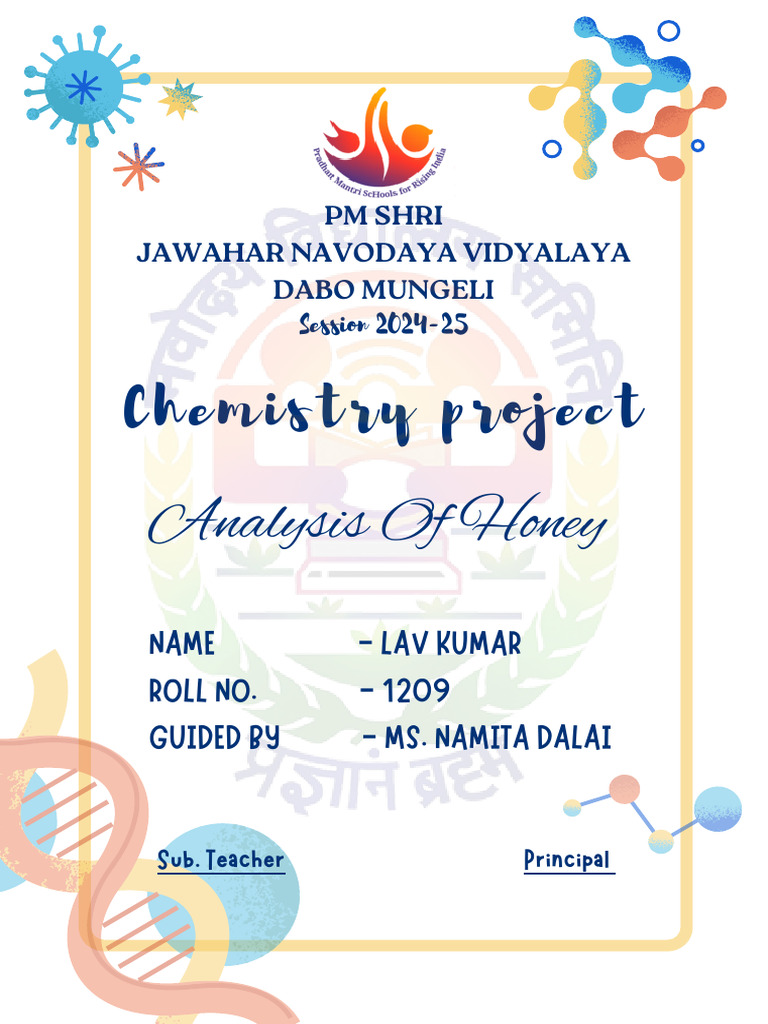 Honey Analysis Project for Class 12 | PDF | Honey | Fructose