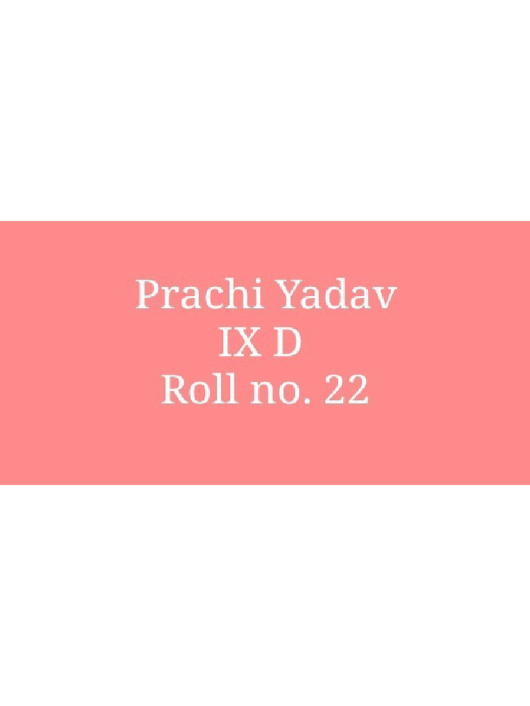 Prachi Yadav Hindi Work | PDF