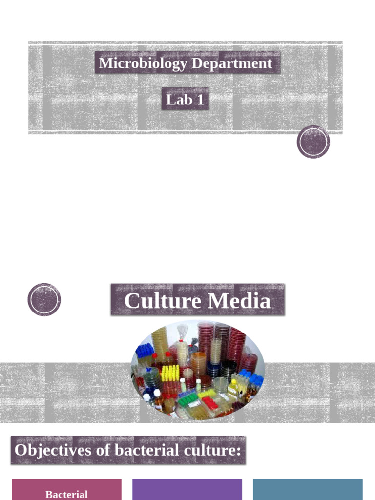 Culture Media' | PDF | Growth Medium | Microbiology
